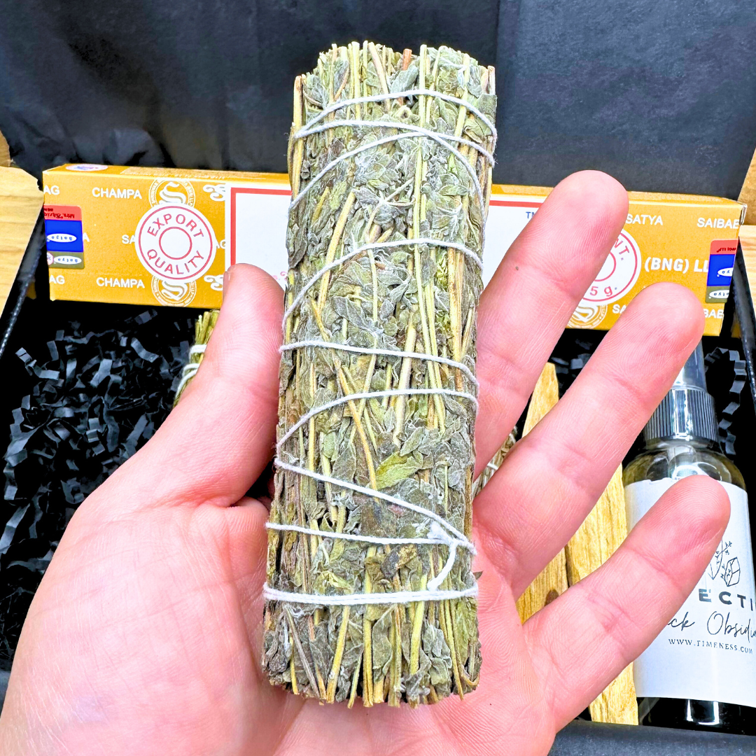ENERGY CLEANSING SMUDGING KIT (WHITE SAGE ALTERNATIVE) – FIMENESS